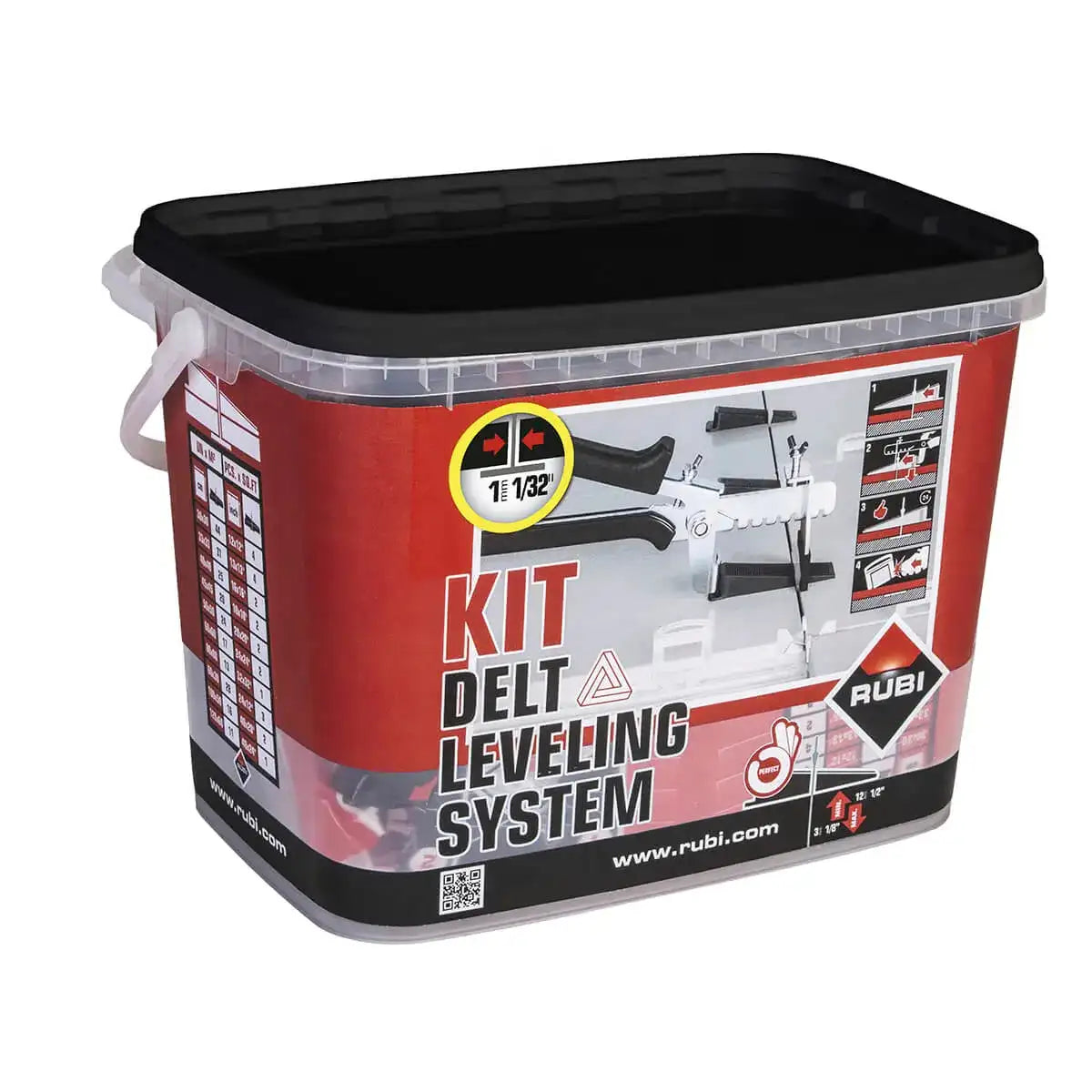 Rubi Delta Leveling System 100 Piece Kits