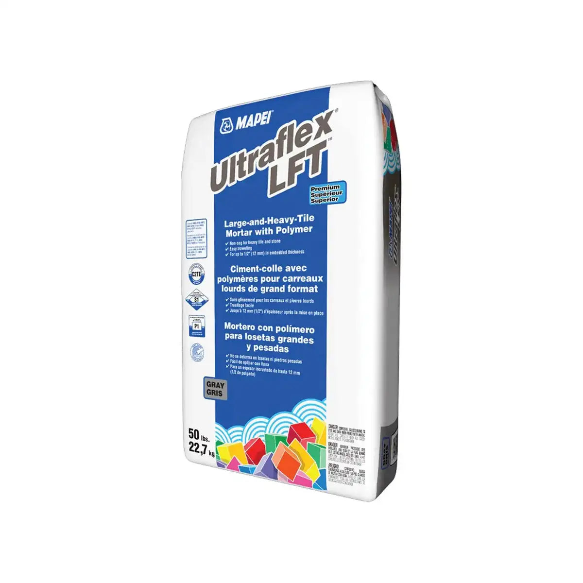 Mapei UltraFlex LFT Gray Large and Heavy Tile Mortar