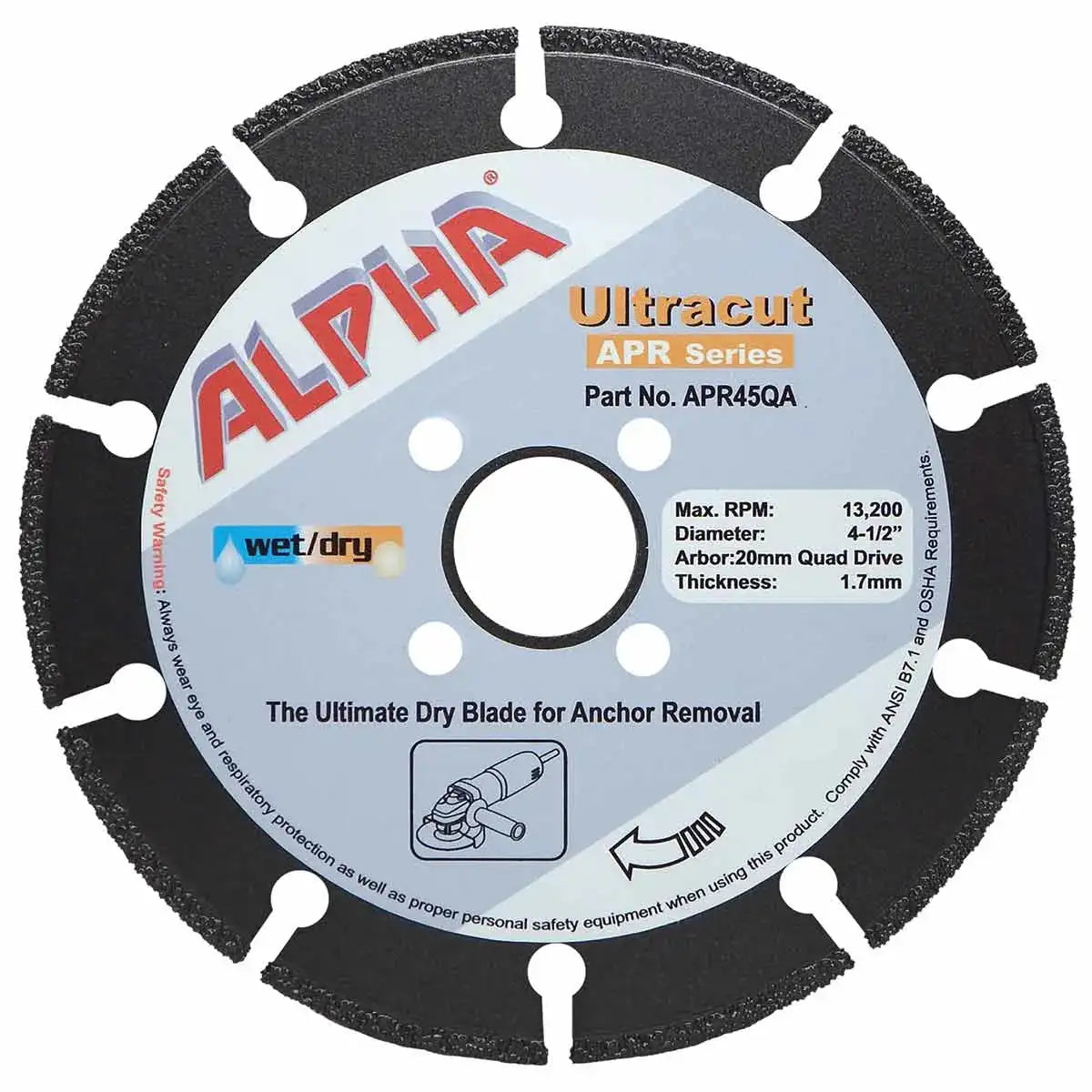 Alpha Ultracut APR Series Diamond Blade
