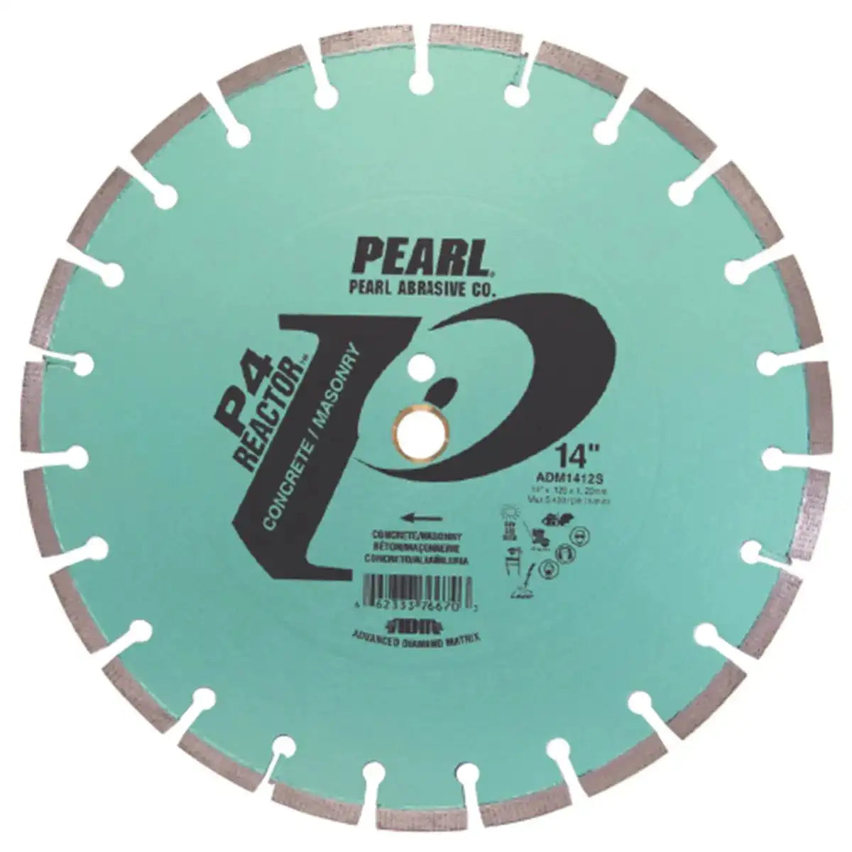 Pearl P4 ADM 14 Inch Reactor Concrete Blade.