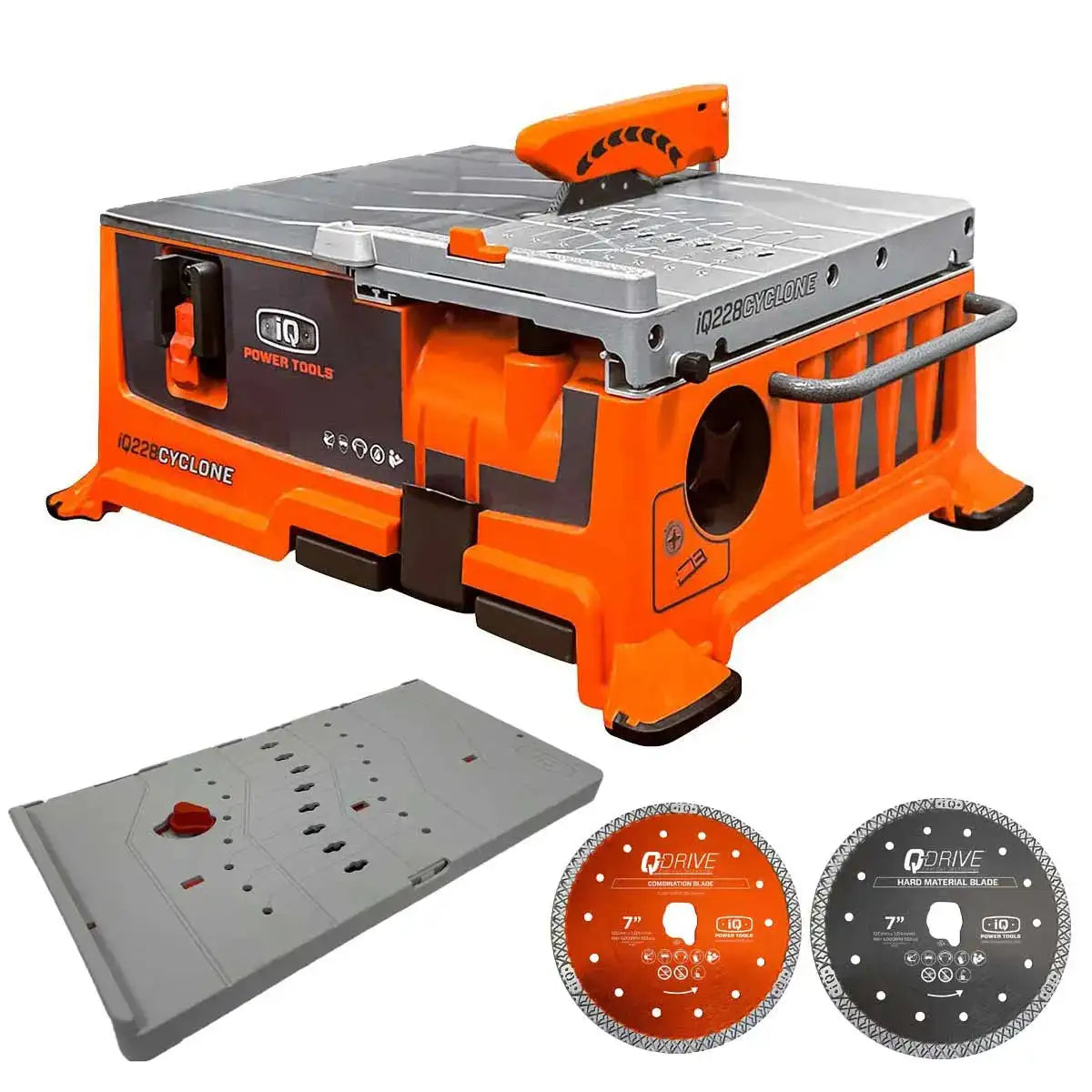 IQ228 IQ Power Tools Cyclone 7" Dustless Tile Saw Bundle