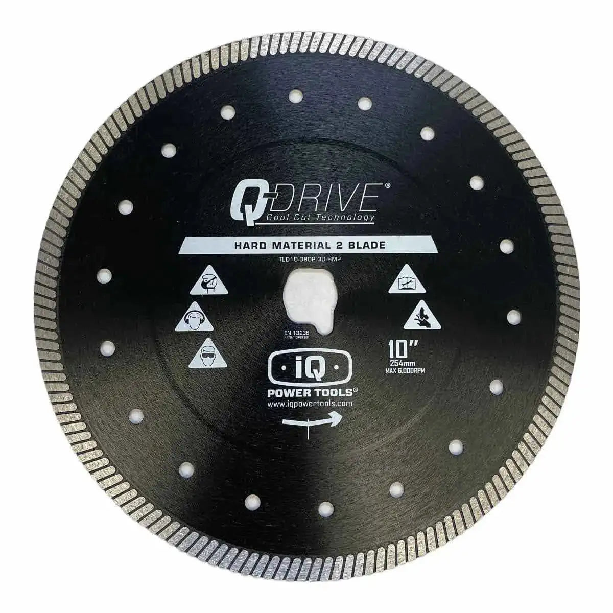 iQ Power Tools 10" Q-Drive Hard Material Turbo Dry Blade