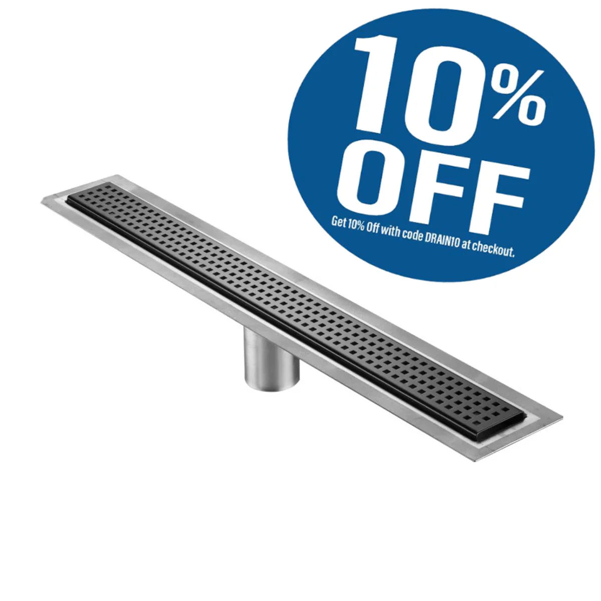 Drains Unlimited Linear Floor Drains - Black Powder Coated