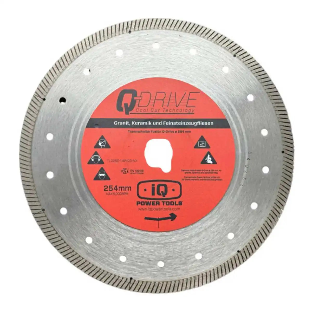 iQ Power Tools 10" Q-Drive Plus Dry Diamond Blade | Contractors Direct