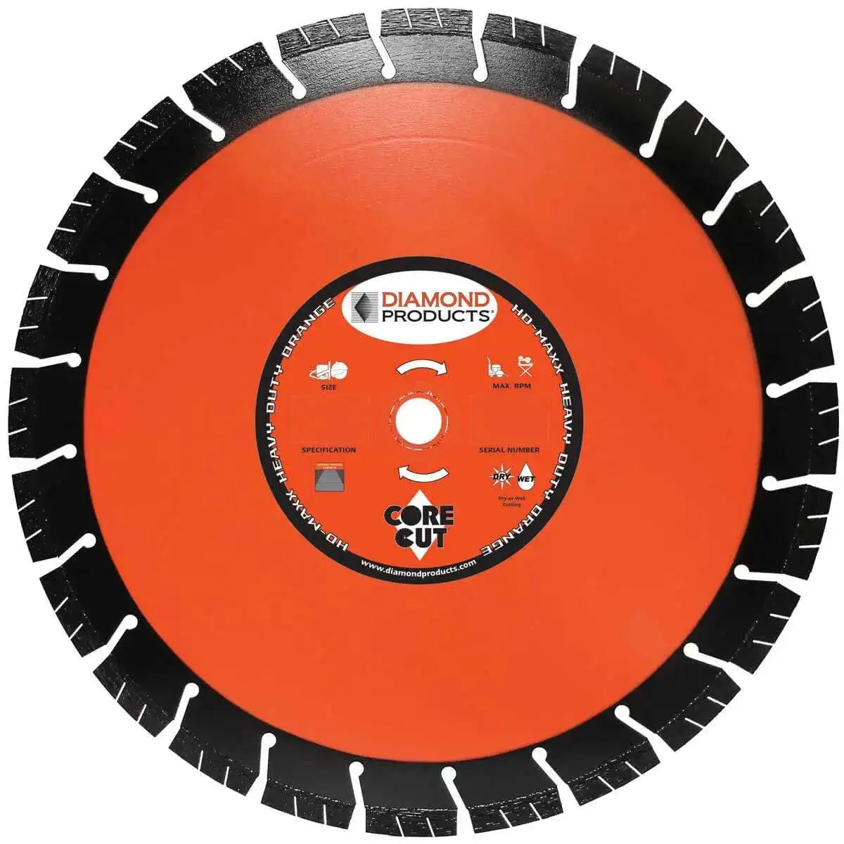 Core Cut Heavy Duty Orange Diamond Blade