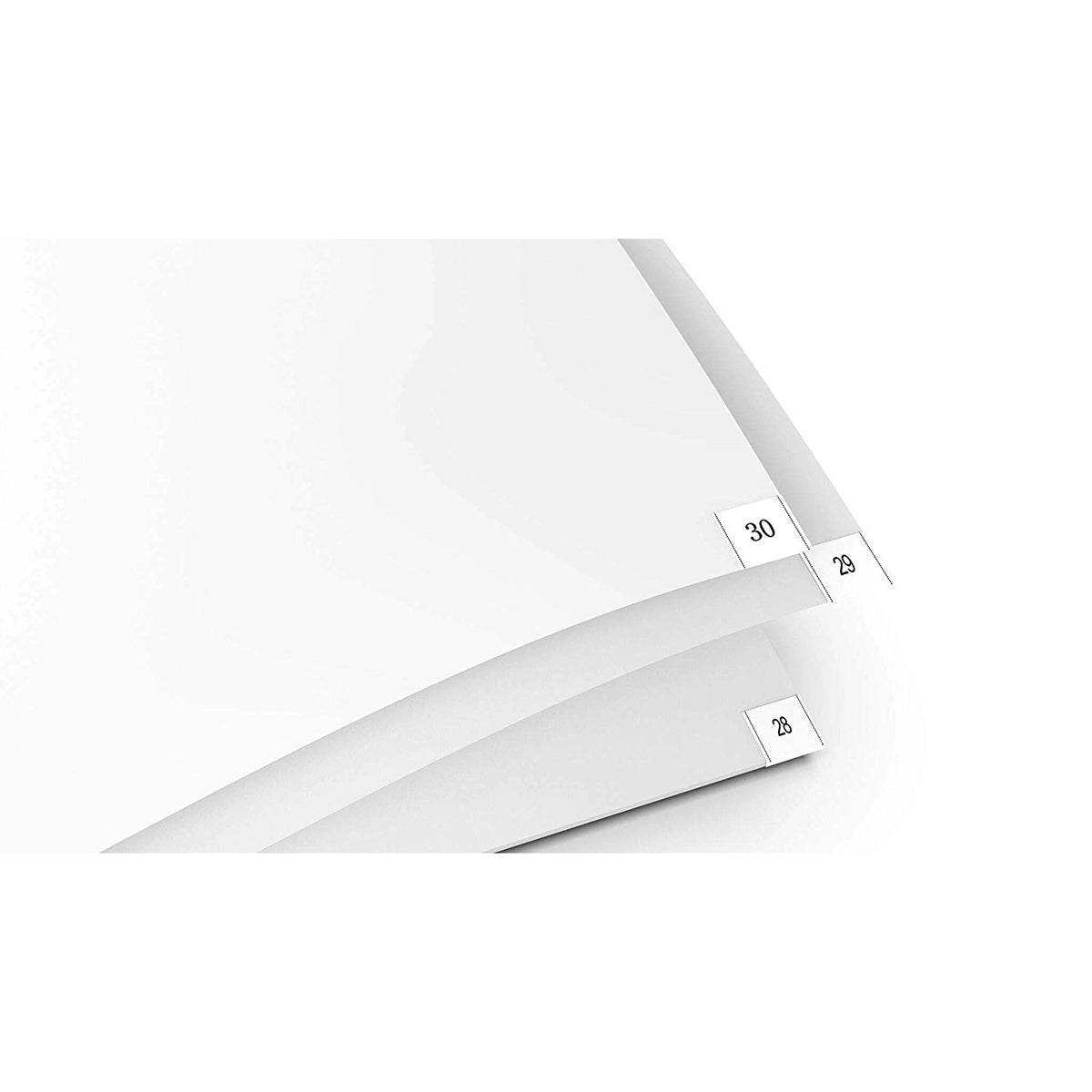 Zip-Up Tacky White Mats, 4 Pack